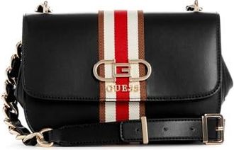Guess Nelka Crossbody Flap Black