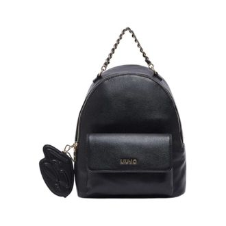 Liu Jo Femme, Sacs, Noir, Taille: ONE Size Sac &agrave; dos avec porte-monnaie