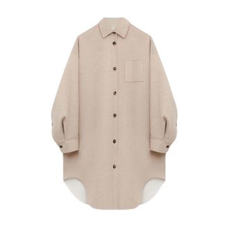 Loewe Mantel aus Wolle und Kaschmir - - Dresses - Damen - Beige - XS