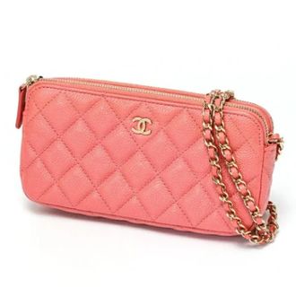 Chanel Pre-owned Leder Portemonnaies - - Pre-owned - Damen - Rosa - ONE SIZE