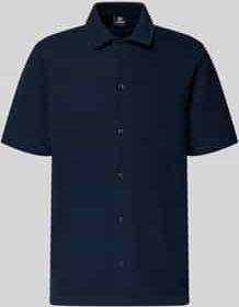 Lerros Regular Fit Freizeithemd mit Polokragen und Strukturmuster