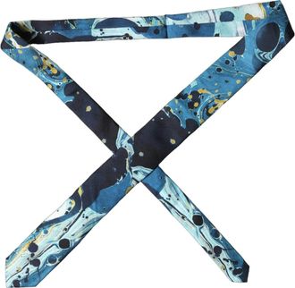 Dolce & Gabbana Multicolor Abstract Silk Adjustable Men Tied Necktie Tie