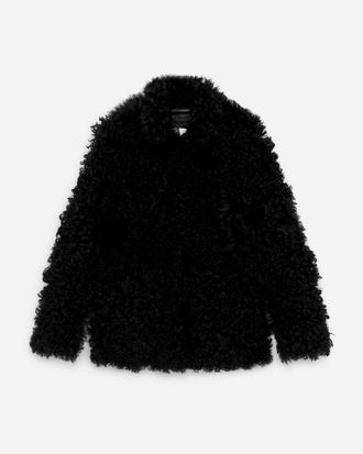 Arket Shearling-Jacke -Schwarz
