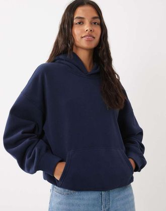 Abercrombie & Fitch hoodie oversize bleu marine