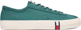Tommy Jeans Sneakers aus Stoff Tommy Jeans Archive Vulc EM0EM01760 Gr&uuml;n