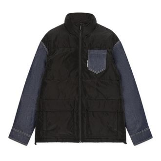 Karl Lagerfeld Jacke aus Materialmix mit Denim-Details - - Jackets - Herren - Mehrfarbig - XL