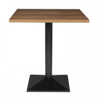 Bolero Ibiza Table carr&eacute;e (H)700 x (L)700 mm, pied, plateau inclus, &agrave; assembler