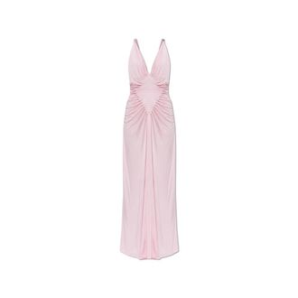 Versace Viskose-Jersey Drapierte Robe - - Dresses - Damen - Rosa - M