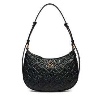 Pinko Handtasche PINKO Half Moon Mini Fl. AI 24-25 PLTT 102790 A1YB Schwarz