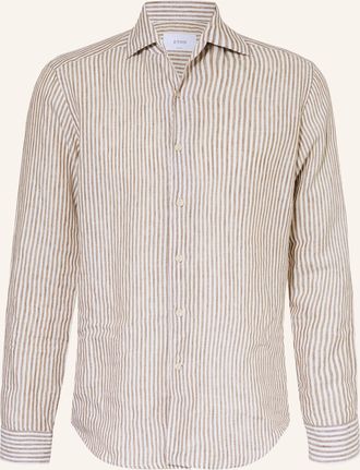 Eton Leinenhemd Regular Fit beige