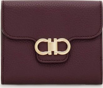 Ferragamo Damen Gancini Portemonnaie Violett
