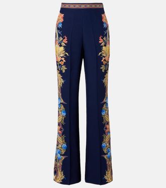 Etro Gerade Hose aus Seide