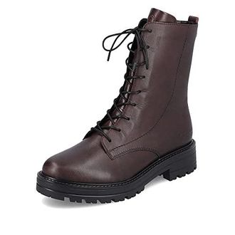 Remonte Femme Bottines D2278, Dame Bottines à Lacets,Semelle intérieure Amovible,Bottes à Lacets,Bottes,Chukka Boot,Rot,41 EU / 7.5 UK