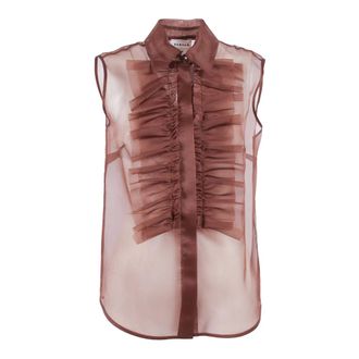 P.A.R.O.S.H. P.a.r.o.s.h., Damen, Blusen & Hemden, Braun, SGr&ouml;&szlig;e