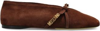 Moschino Femme, Chaussures, Brun, Taille: 38 EU Ballerines en daim