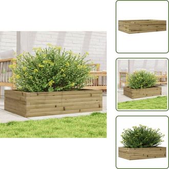 vidaXL Vidaxl - Jardini&egrave;re 90x60x23 cm bois de pin impr&eacute;gn&eacute; - Jardinier - Pot De Fleurs - Bac &agrave; Plantation - Ext&eacute;rieur - Terrasse