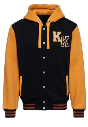 King Kerosin Herren Kapuzensweatjacke &middot; Collegejacke &middot; Hooded &middot; Varsity Jacket &middot; Sweatjacke &middot; Retro &middot; Vintage &middot; Print &middot; Statement &middot; Chenille-Patch &middot; Kordelzug &middot; Na
