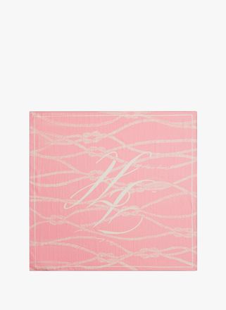 Tommy Hilfiger Foulard imprim&eacute; &agrave; logo en soie