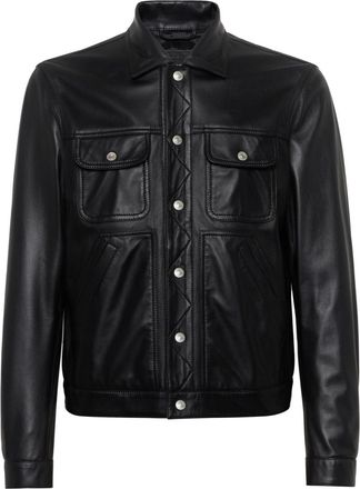Dsquared2 Bikerjacke aus Leder - Schwarz