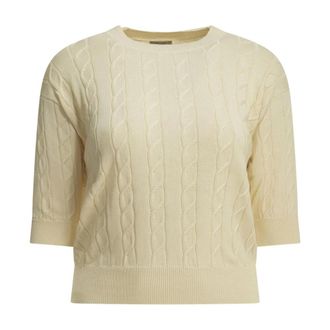 Rakk&igrave; Almeria Rundhals-Pullover - - Knitwear - Damen - Beige - L