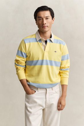 GANT Herren Gestreiftes Rugger (XXXL) BANANA Gelb