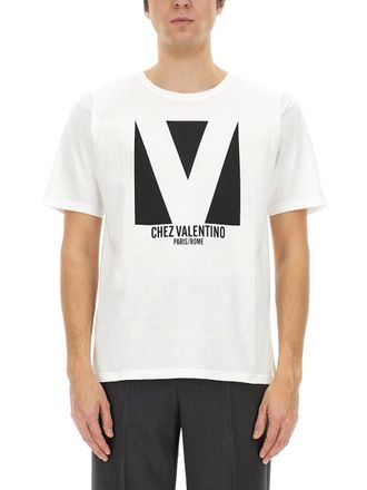 Valentino Logo Print T-Shirt - White