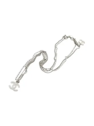 Chanel collier Coco Mark (1986-1988) - Argent