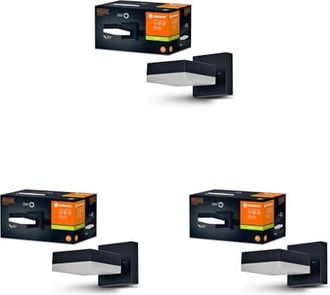 Ledvance ENDURA Classic Spot Square Au&szlig;en-Wandleuchte, schwarz, mit GX53 Sockel (max 12W) f&uuml;r einen einfachen Austausch des Leuchtmittels, ausrichtbarer Leucht