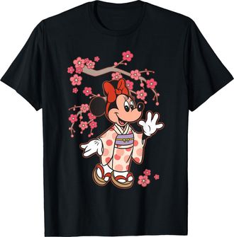 Disney Minnie Mouse in Kimono Cherry Blossoms Spring Sakura T-Shirt