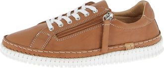Andrea Conti Damen Low Top Sneaker, Cognac, 38 EU