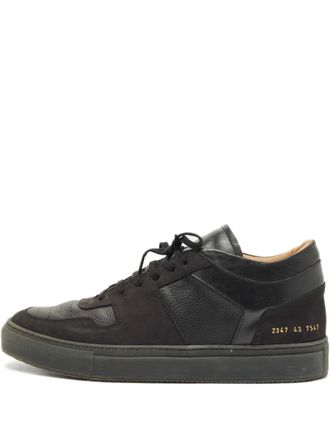 Common Projects baskets montantes en cuir - Noir