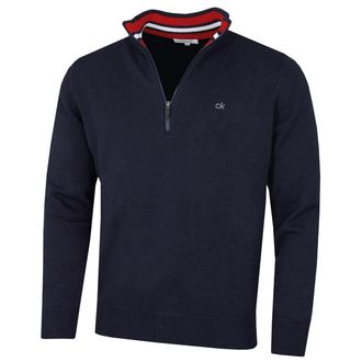 Calvin Klein Golf Herren Baumwollpullover - Navy Sport - XXL