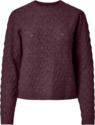 Pieces Pclelou Ls O-Neck Knit Noos Bc