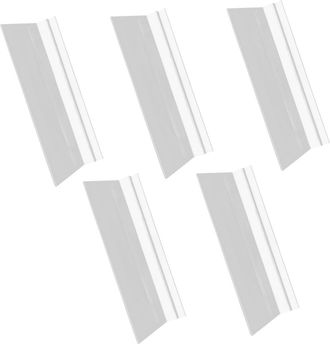 NUOBESTY 5 St&uuml;ck Transparente Slatwall Schuhregale aus Kunststoff Wandmontierte Schuhaufbewahrung und Displayhalter f&uuml;r Sneaker Platzsparende Schuhorganizer f&uuml;