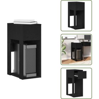 vidaXL Vidaxl - Support de tour dordinateur avec tiroir noir 30x44x74 cm - Support De Tour Dordinateur - Supports De Tour Dordinateur - Support De Tour