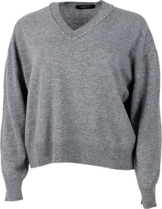 Fabiana Filippi Rundhalspullover - Grau