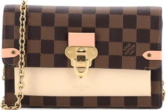 Louis Vuitton Vavin Chain Wallet NM Damier with Leather crossbody bag - Braun
