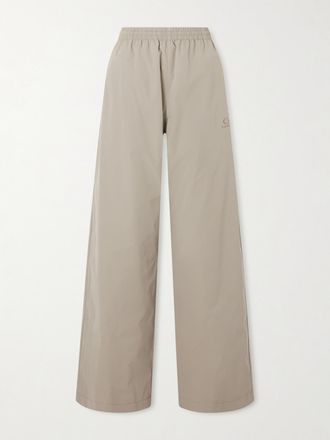 Balenciaga Hose Aus Shell Mit Stickerei - Neutral