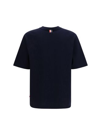 Thom Browne Colorblock with 4-Bar Detail T-Shirt - White