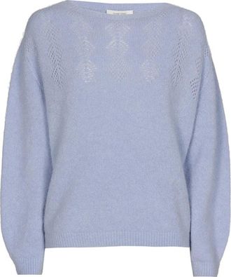 Marie M&eacute;ro Femme, Pulls, Bleu, Taille: 50 FR Long Sleeve Sweater