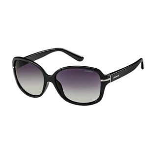 Polaroid Schwarz/Grau Get&ouml;nte Sonnenbrille - - Accessories - Damen - Schwarzk - 58 MM