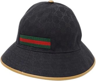 Gucci unisex, Pre-owned, Noir, Taille: ONE Size Chapeau en toile Pre-owned