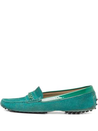 Tod's Loafer aus Wildleder - Grün