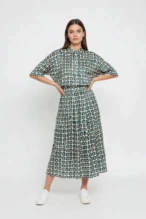 Gerard Darel Chemise imprim&eacute;e &agrave; manches courtes - URYS - Vert