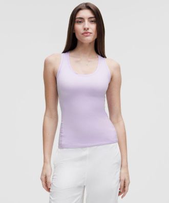 lululemon Wundermost Tanktop mit U-Ausschnitt aus supersoftem Nulu f&uuml;r Frauen - Gr&ouml;&szlig;e XL in Lavender Frost