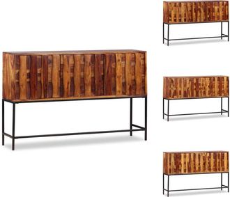 vidaXL Sideboard Massivholz Palisander 120x30x80 cm - Holz Sideboard - Wohnzimmermöbel - Massivholzmöbel - Palissander - Sideboard Mit Schubladen