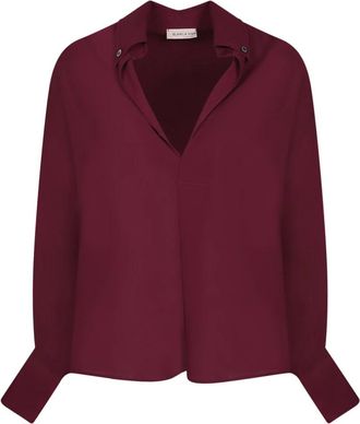 Blanca Vita Femme, Blouses et Chemises, Rouge, Taille: 38 FR Chemise &Eacute;l&eacute;gante