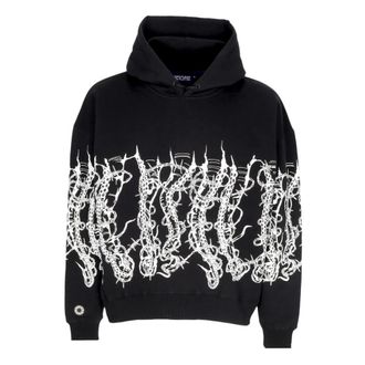 Octopus Schwarzer Wire Hoodie Sweatshirt - - Sweatshirts & Hoodies - Herren - Schwarzk - M
