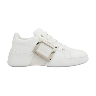 Roger Vivier Viv Skate Metal Buckle Sneaker - - Shoes - Damen - Wei&szlig; - 38 EU