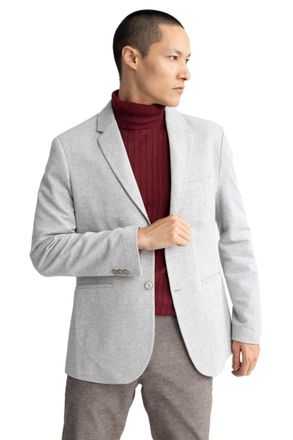 DeFacto Herren N0503az Blazer, Grau, 58 EU